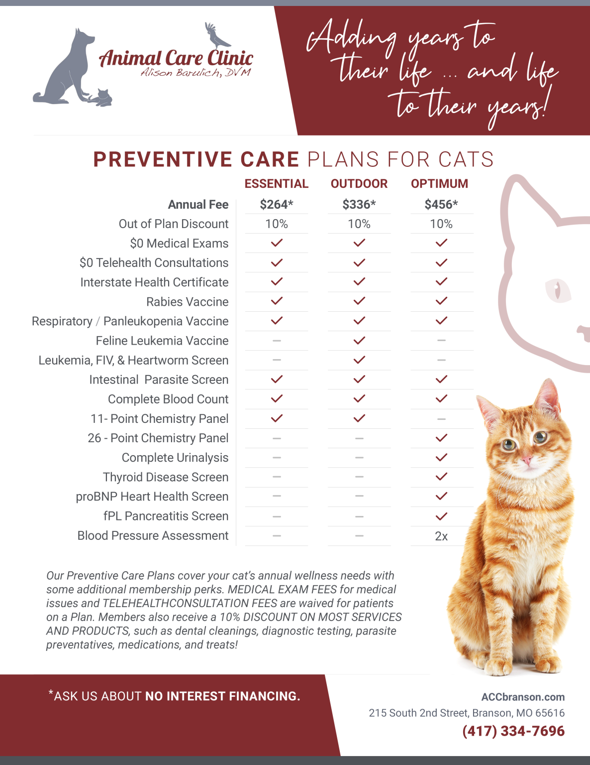 Preventive Care Plans for Cats | Animal Care Clinic